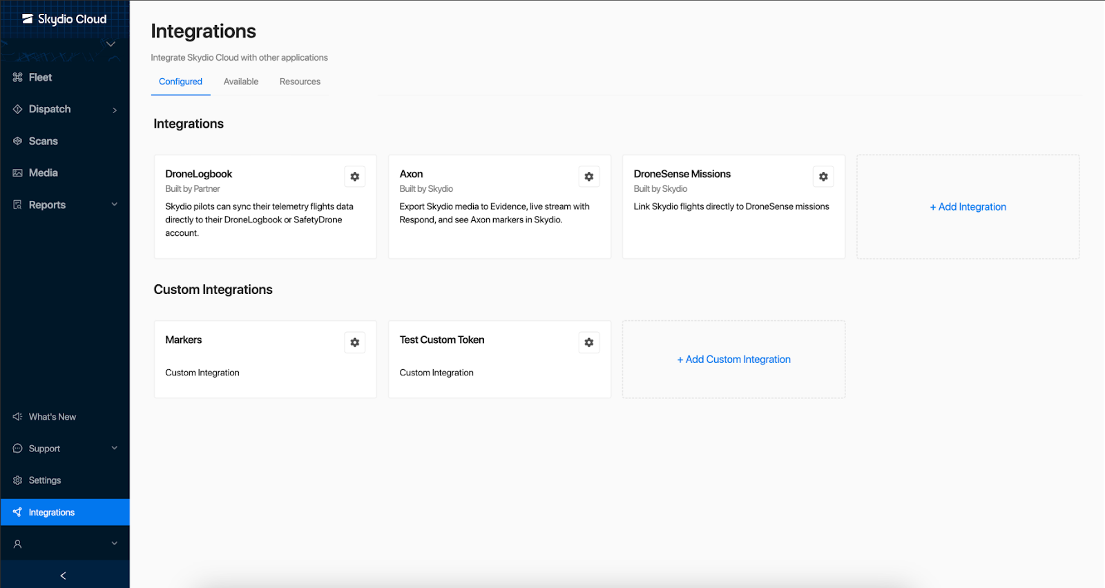 How to create a custom integration in Skydio Cloud – Skydio