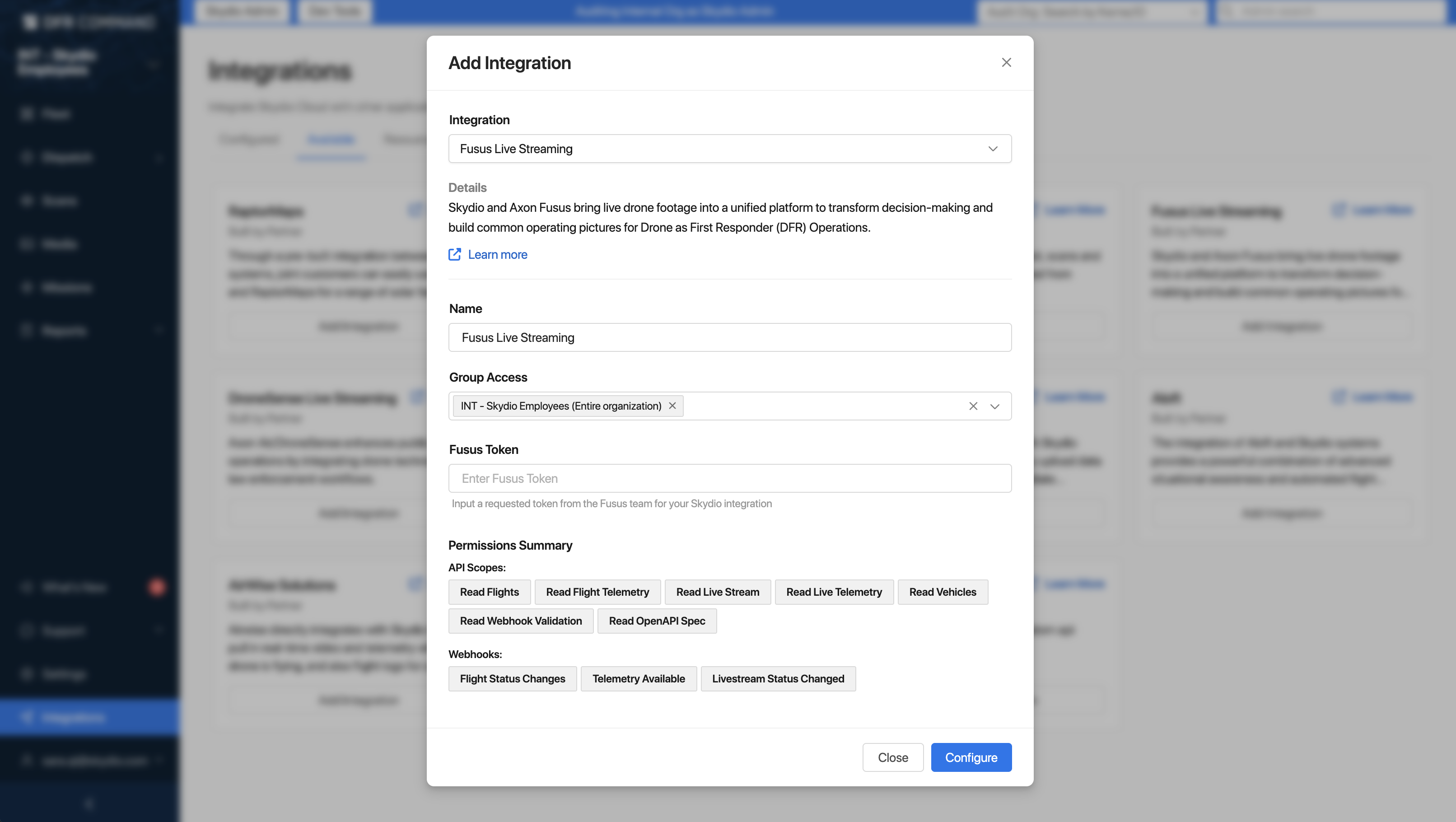 How to integrate Skydio Cloud with Fusus – Skydio